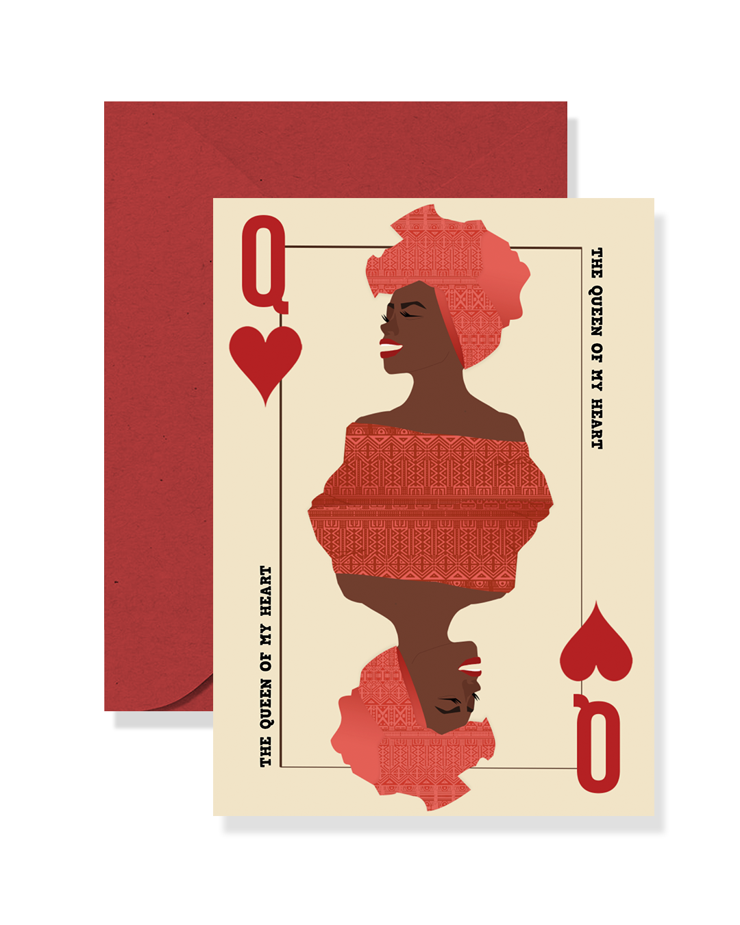 Queen of hearts valentines day card | Shop Ethnic Greeting Cards on The ...