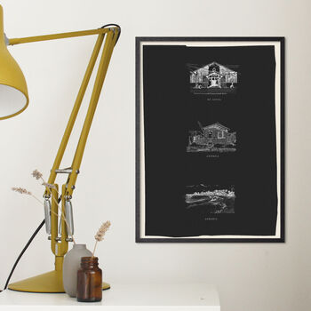 Caribbean Islands Iconic Trio Print | Three Islands Illustration – The ...